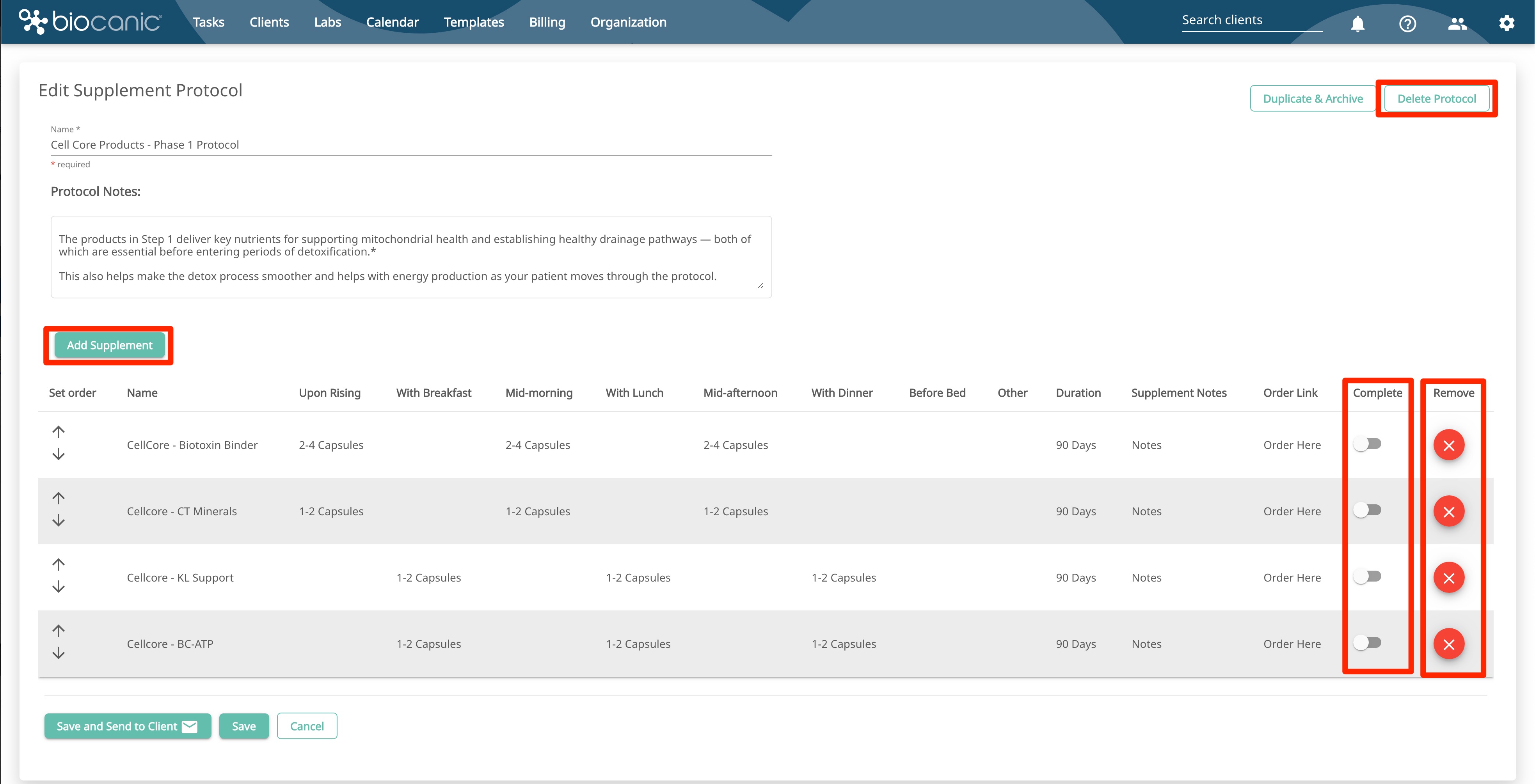 How to Change a Supplement Protocol for a Client – Biocanic
