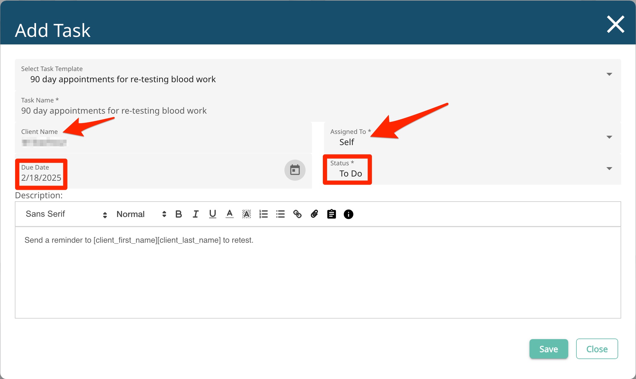 How to Create Reminders for Clients With Tasks – Biocanic