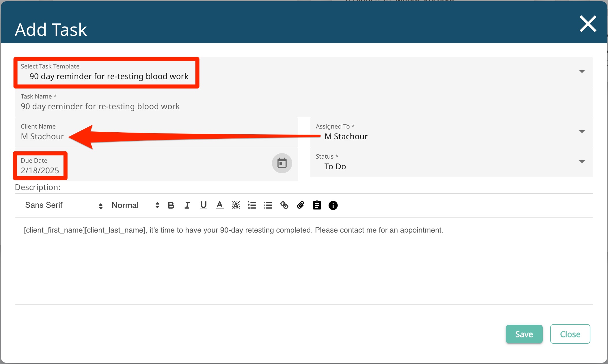 How to Create Reminders for Clients With Tasks – Biocanic